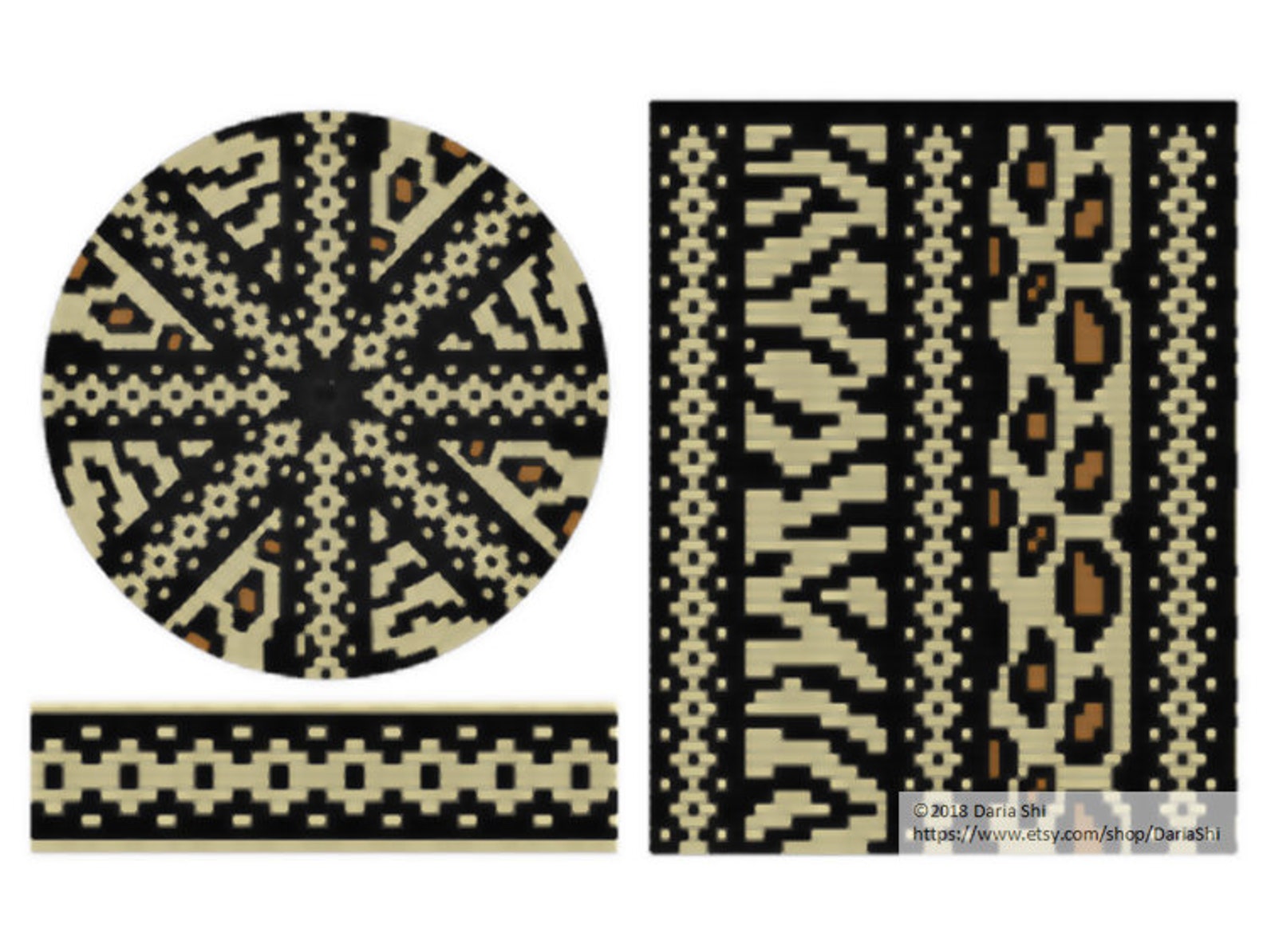 PATTERN: ETHNIC Set of wayuu mochila patterns wayuu bag | Etsy