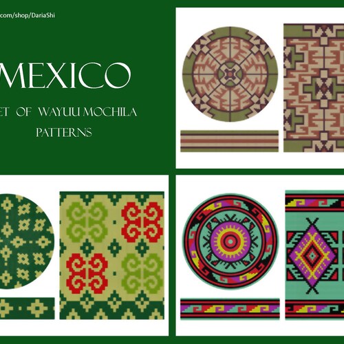 PATTERN: Compilation 1 Set of Wayuu Mochila Patterns Wayuu | Etsy