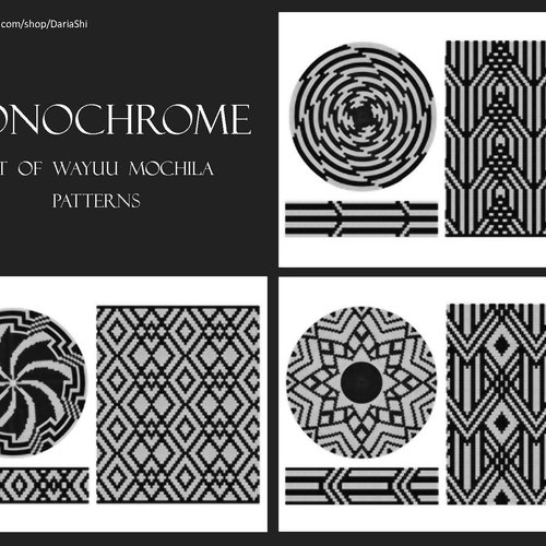 PATTERN: Compilation 1 Set of Wayuu Mochila Patterns Wayuu | Etsy