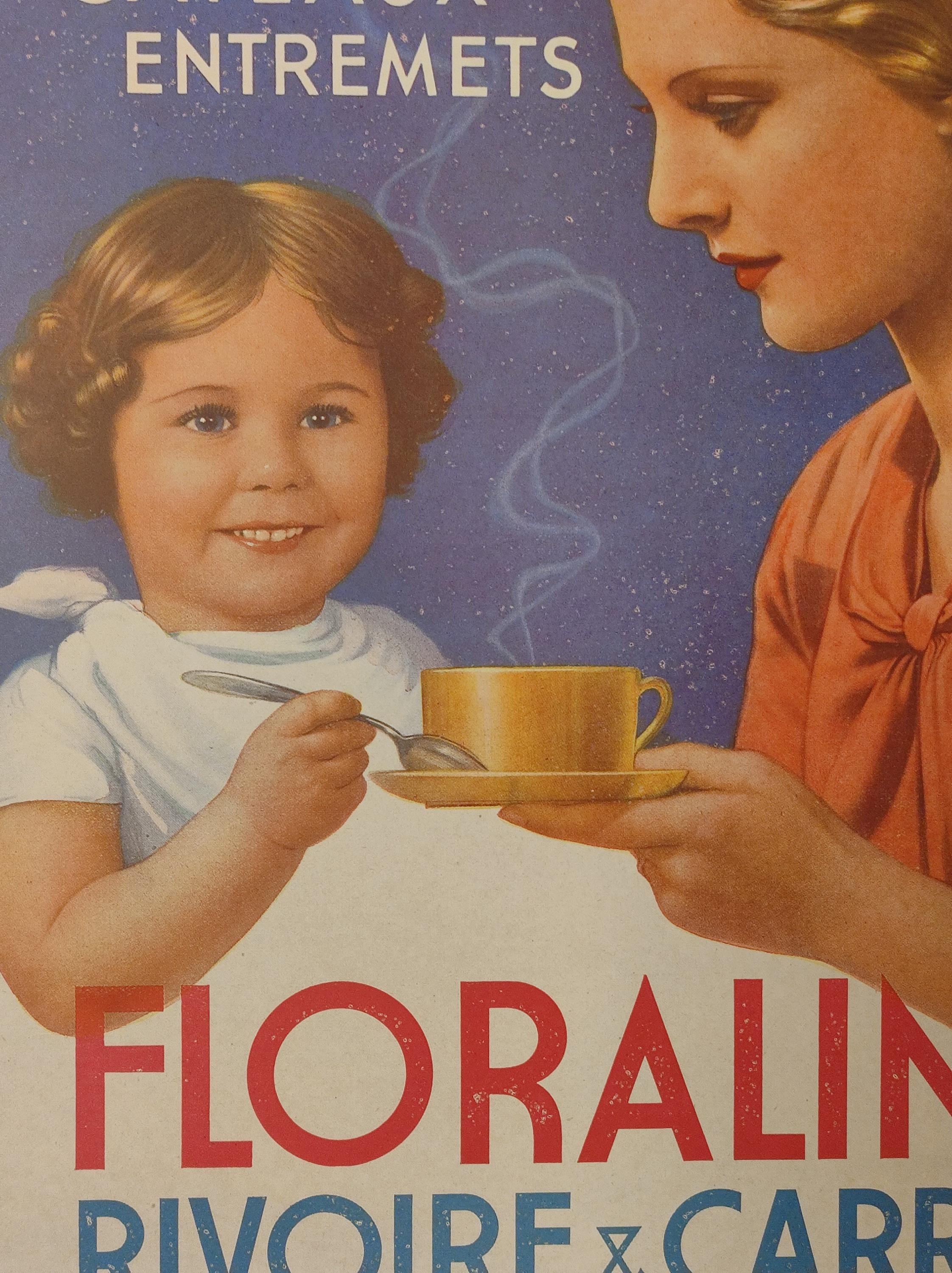Original VINTAGE Magazine ADVERTISING FLORALINE Food Old Ad Framing ...
