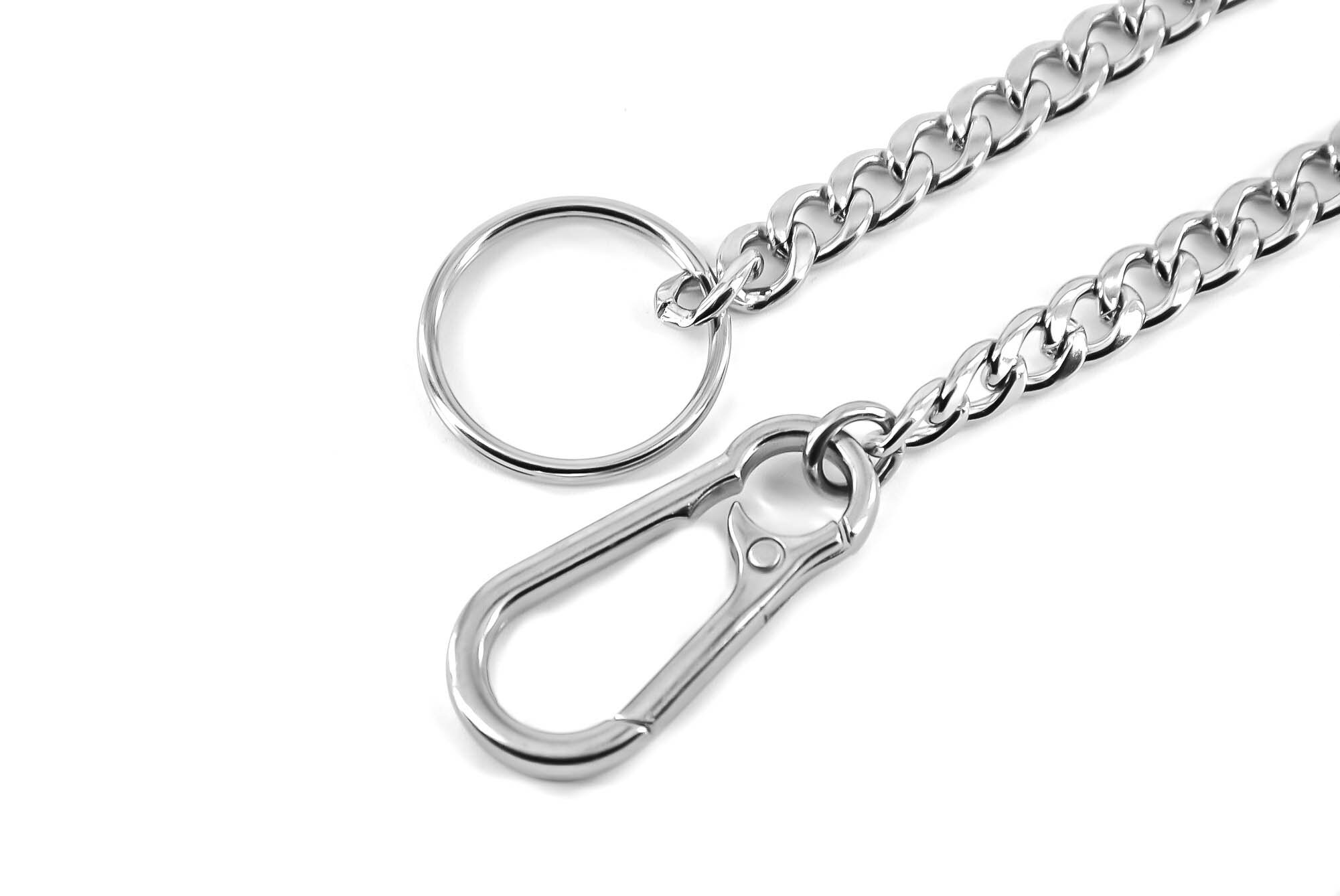 Key Chain / Trouser Chain Stainless Steel 10mm Armored Chain 2 Versch ...