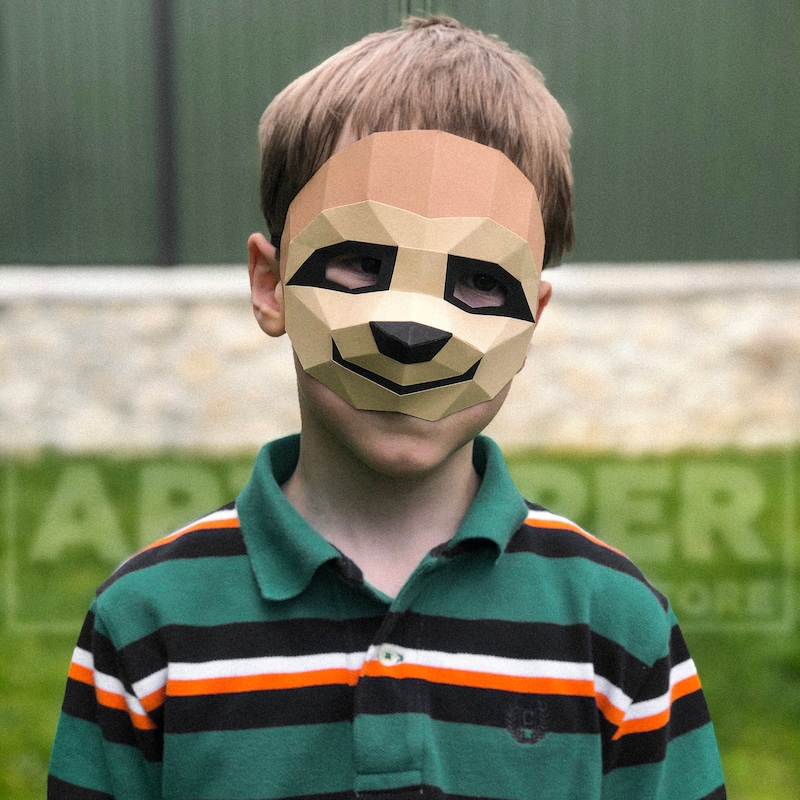 Sloth Mask - Etsy