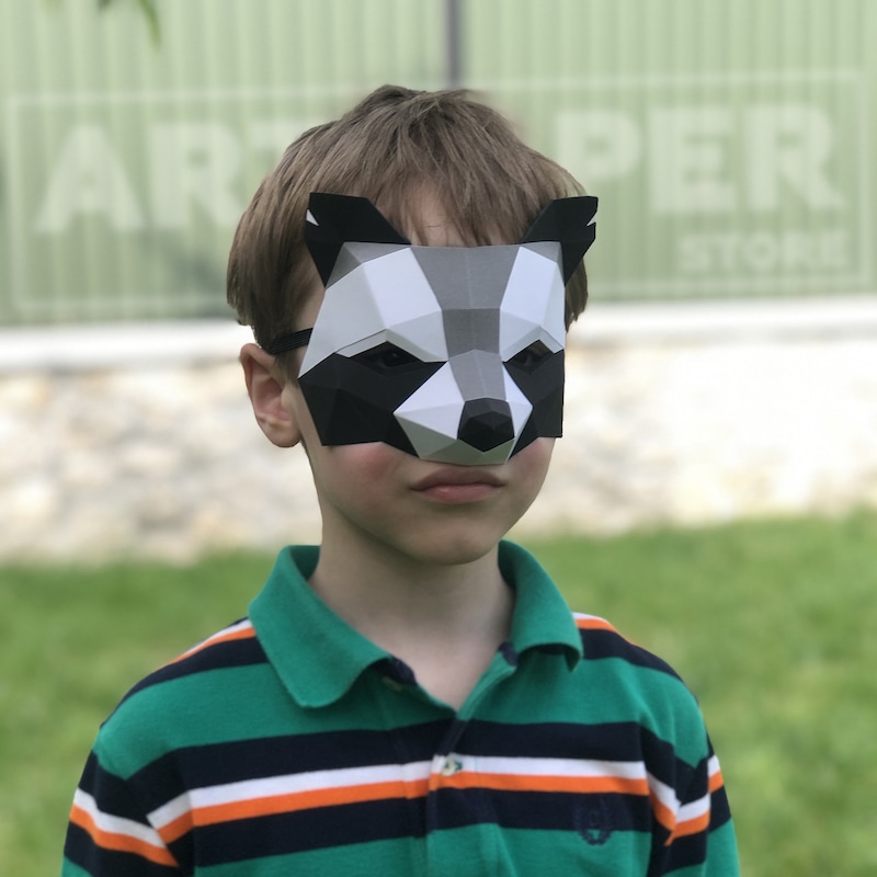 Raccoon Mask - Etsy