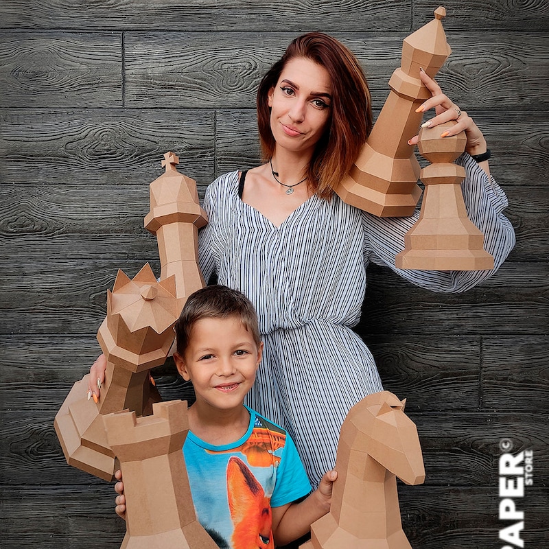 Origami Chess Pieces - Etsy
