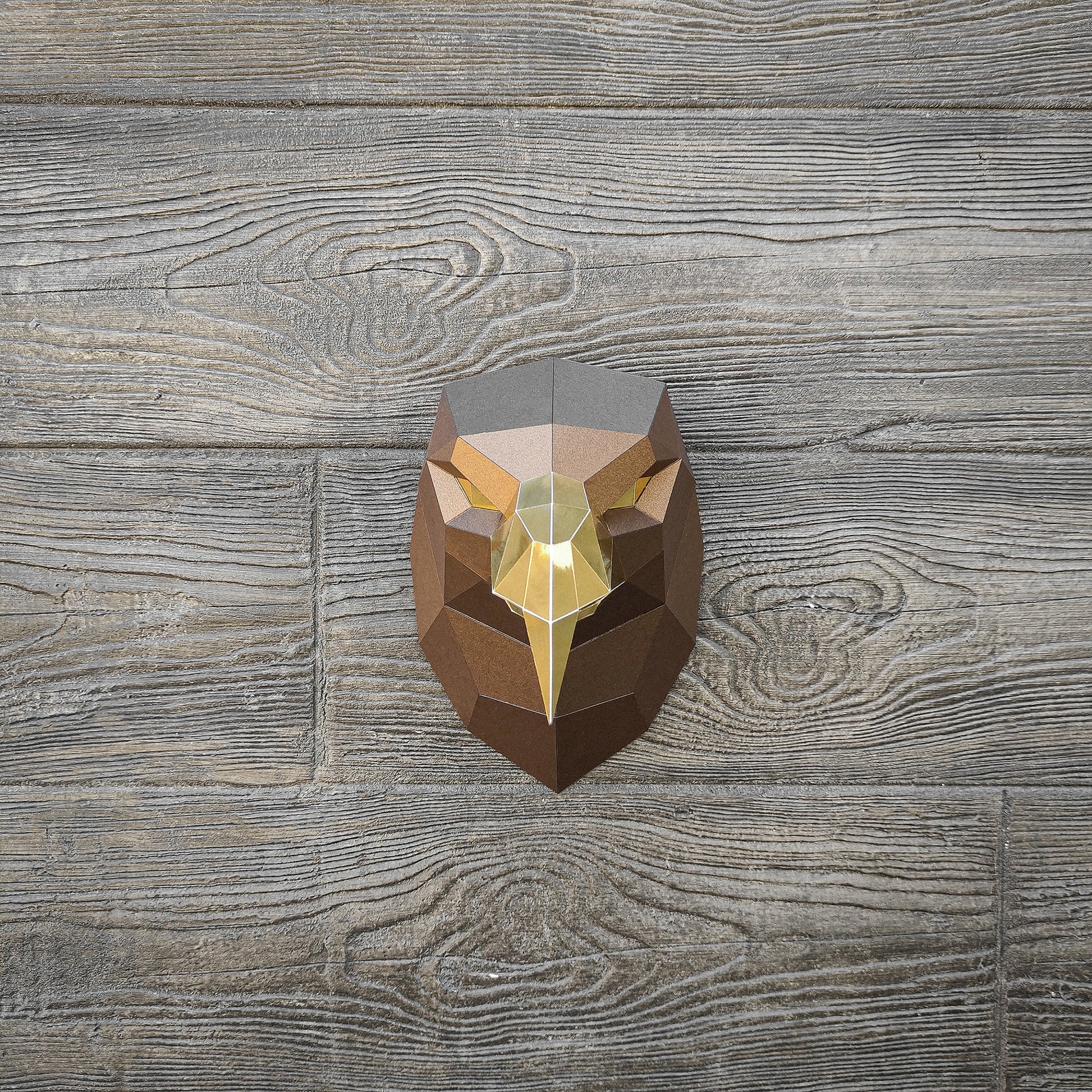 Papercraft EAGLE Animal 3D Low Poly Paper Sculpture DIY Gift - Etsy