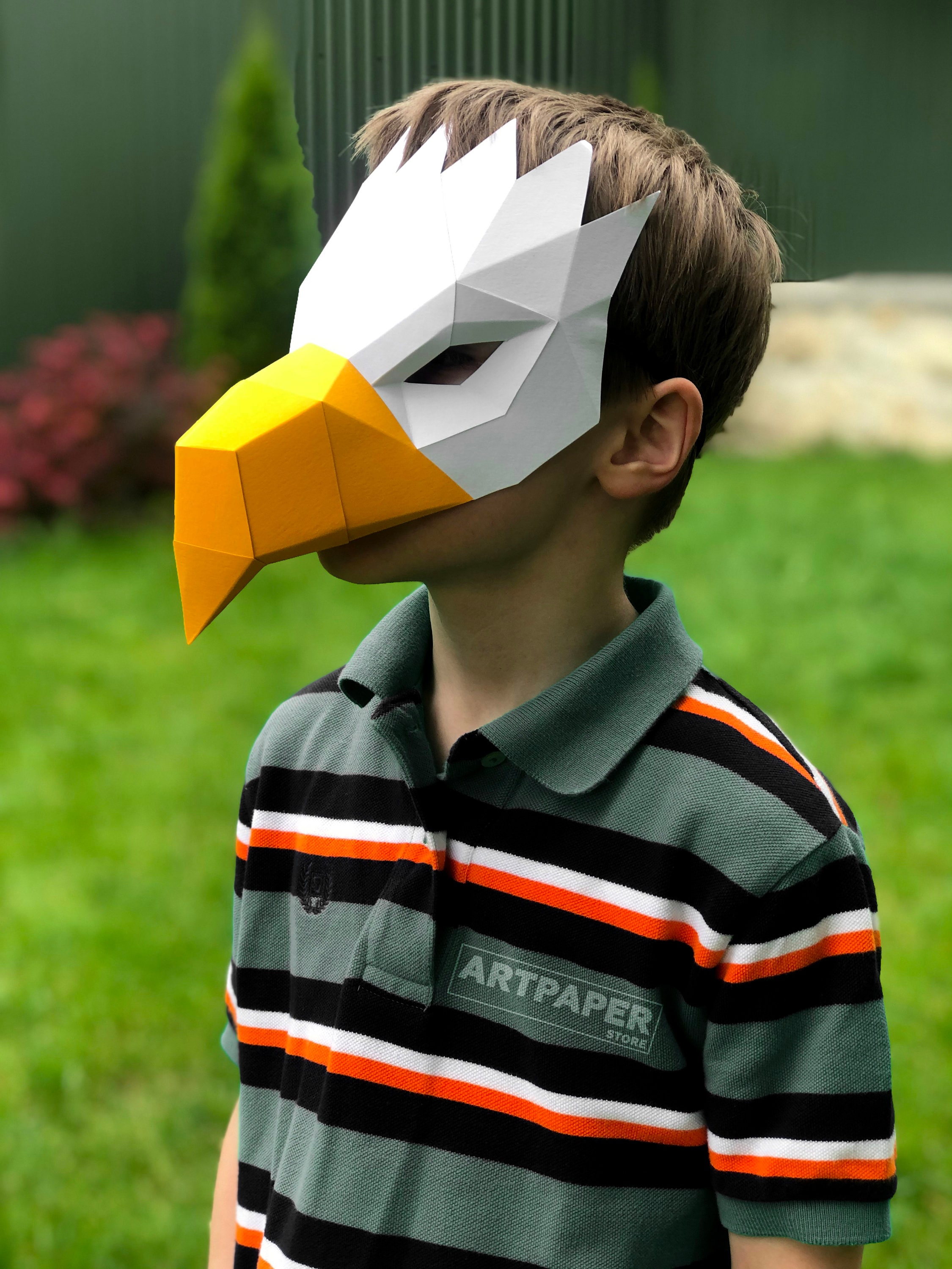 Papercraft EAGLE Bird Mask Animal 3D Low Poly Paper Mask DIY - Etsy Canada