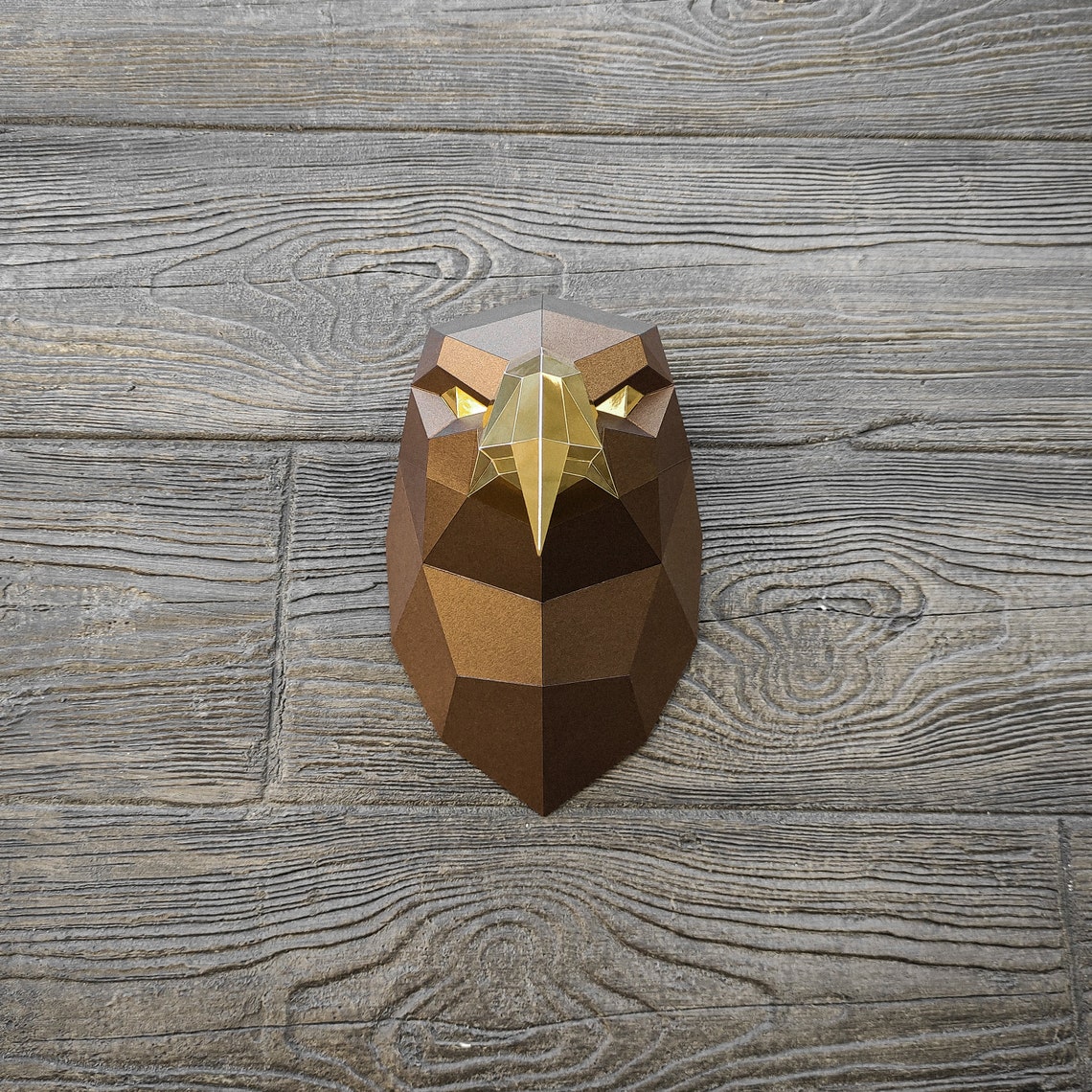 Papercraft EAGLE Animal 3D Low Poly Paper Sculpture DIY Gift - Etsy