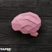 Papercraft Human Brain Trophy Valentines Day 3D Low Poly Paper ...