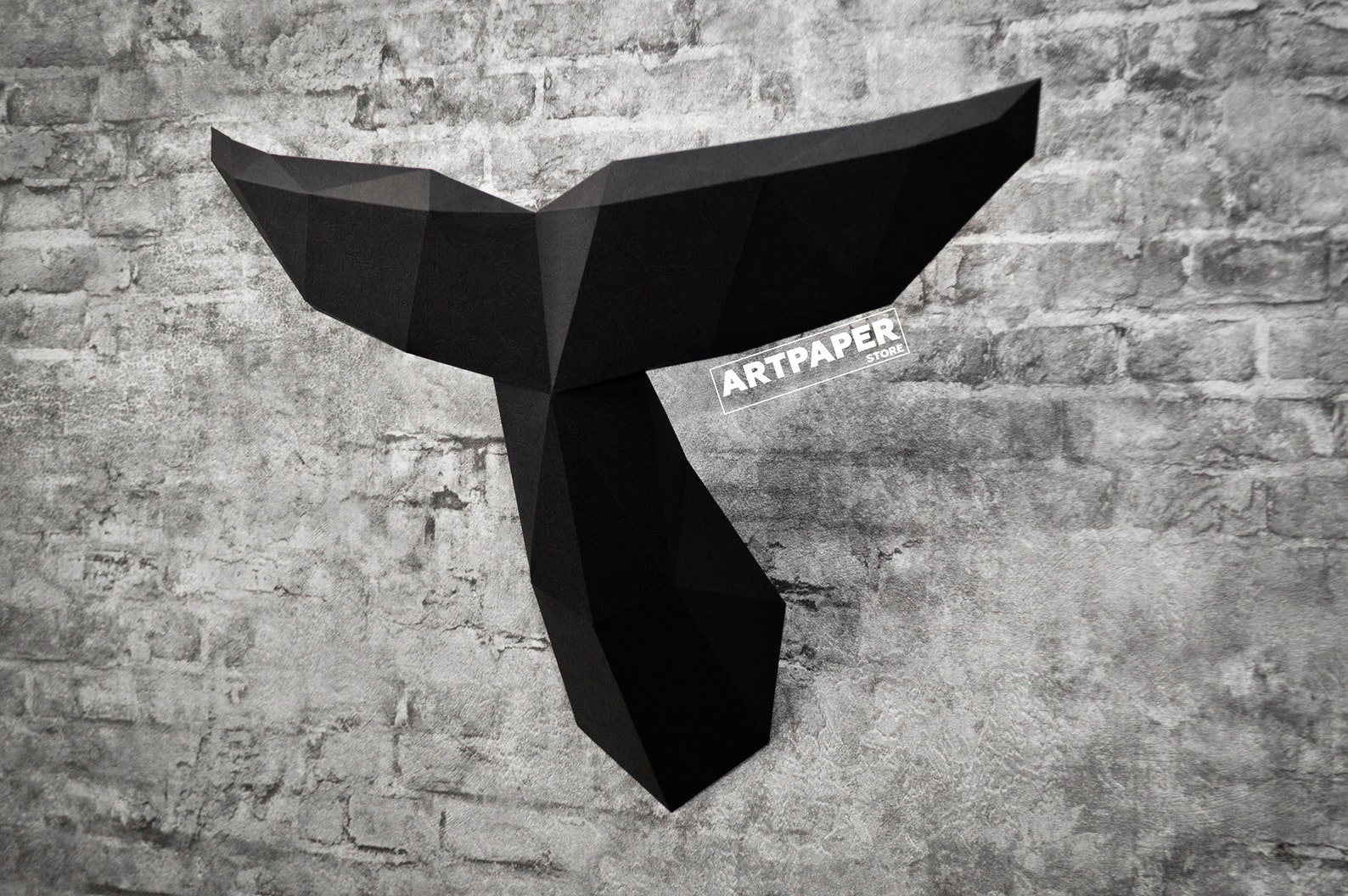 Papercraft Orca Tail Animal 3D Low Poly Paper Sculpture DIY - Etsy
