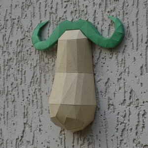 Papercraft Eggplant Vegatable 3D Low Poly Paper Sculpture DIY Gift Wall ...