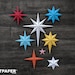 Papercraft Stars, Christmas Stars, Low Poly Stars, Papercraft Stars ...