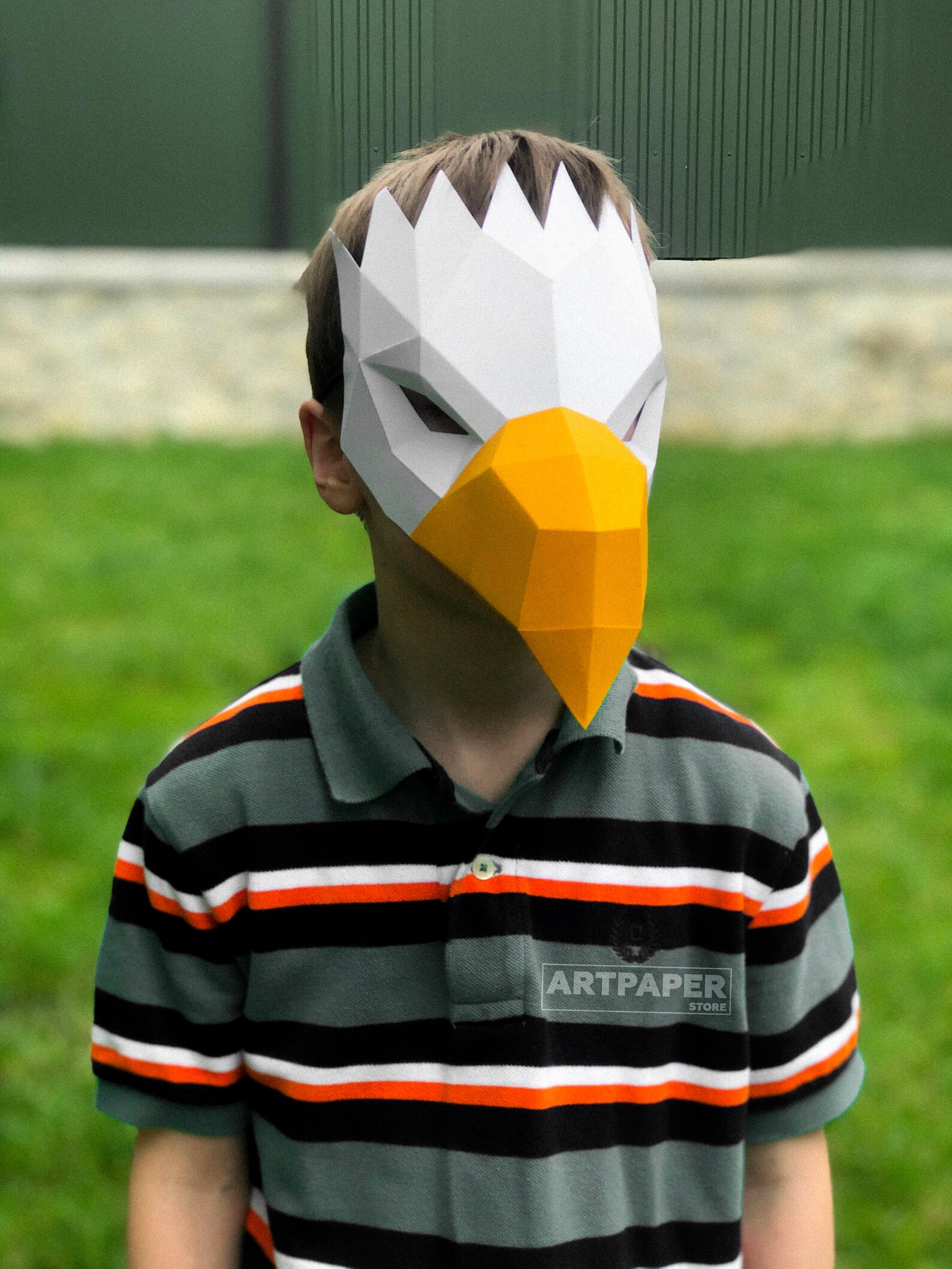 Papercraft Eagle Mask: DIY 3D Low Poly Cosplay (PDF Pattern) - Etsy