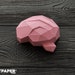 Papercraft Human Brain Trophy – 3D Low Poly Sculpture, Digital PDF ...