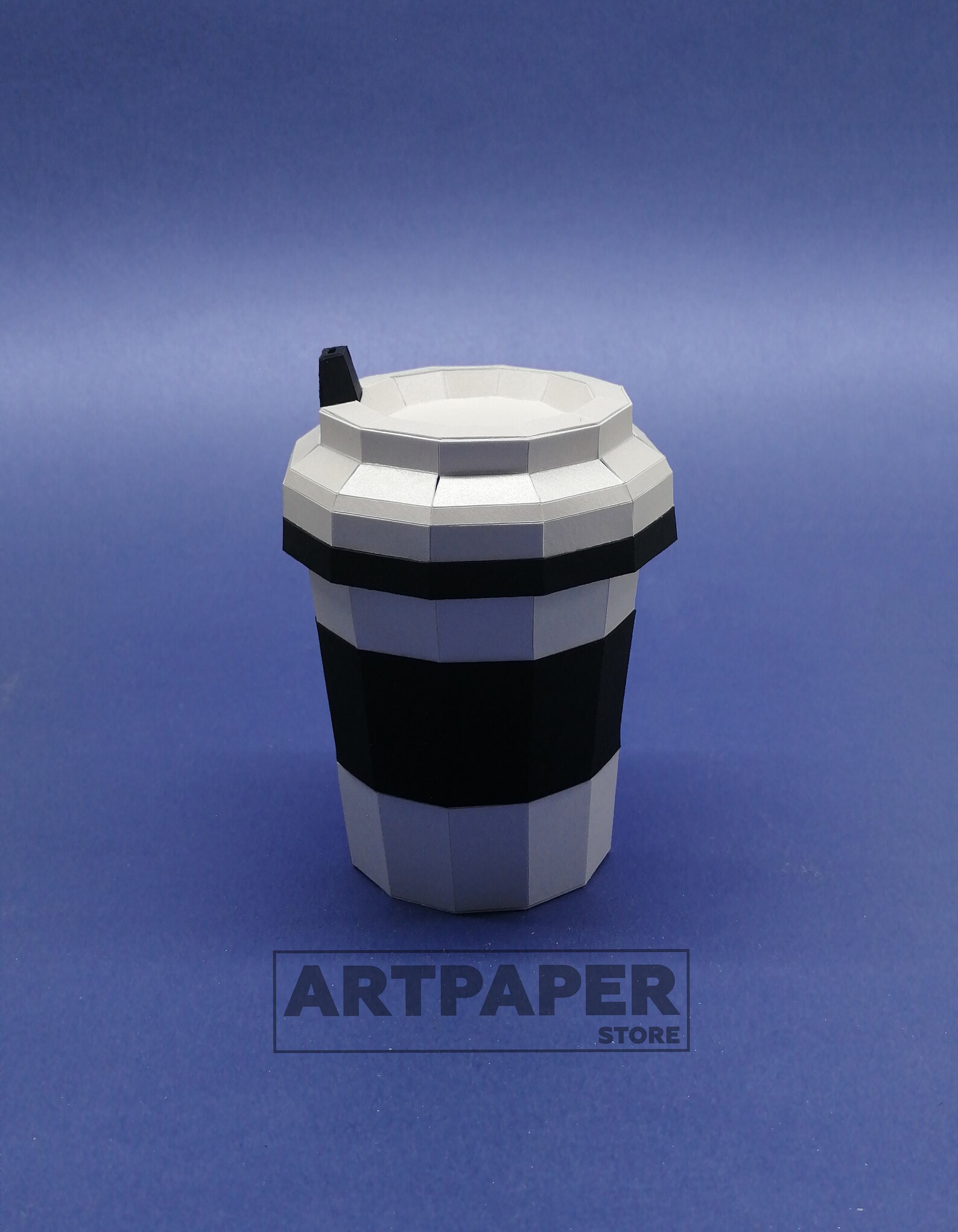 Papercraft Cup Сoffe Cups Bottles 3D Low Poly Paper Sculpture - Etsy