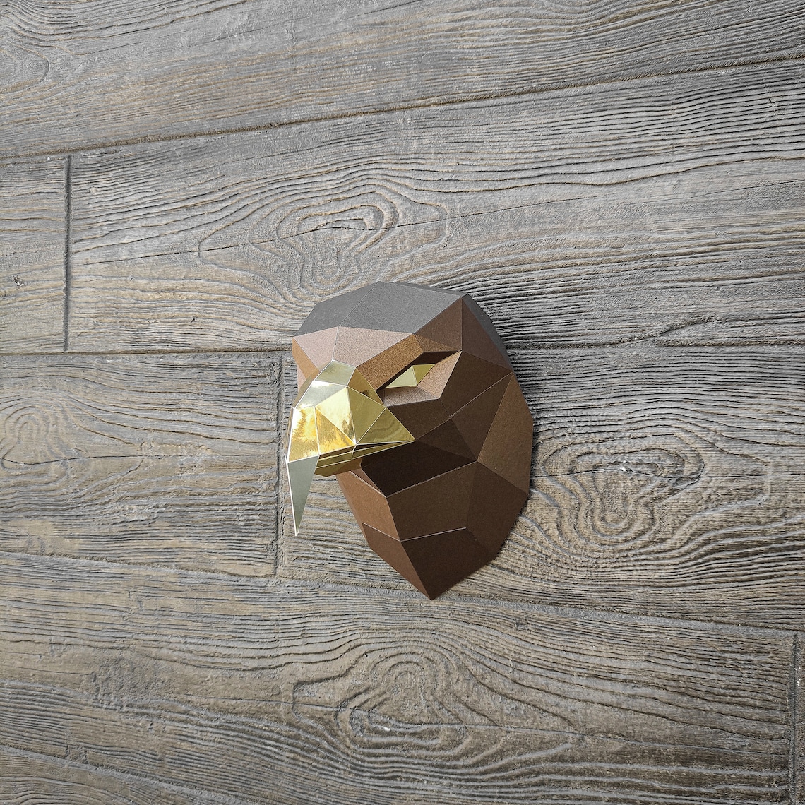 Papercraft EAGLE Animal 3D Low Poly Paper Sculpture DIY Gift | Etsy