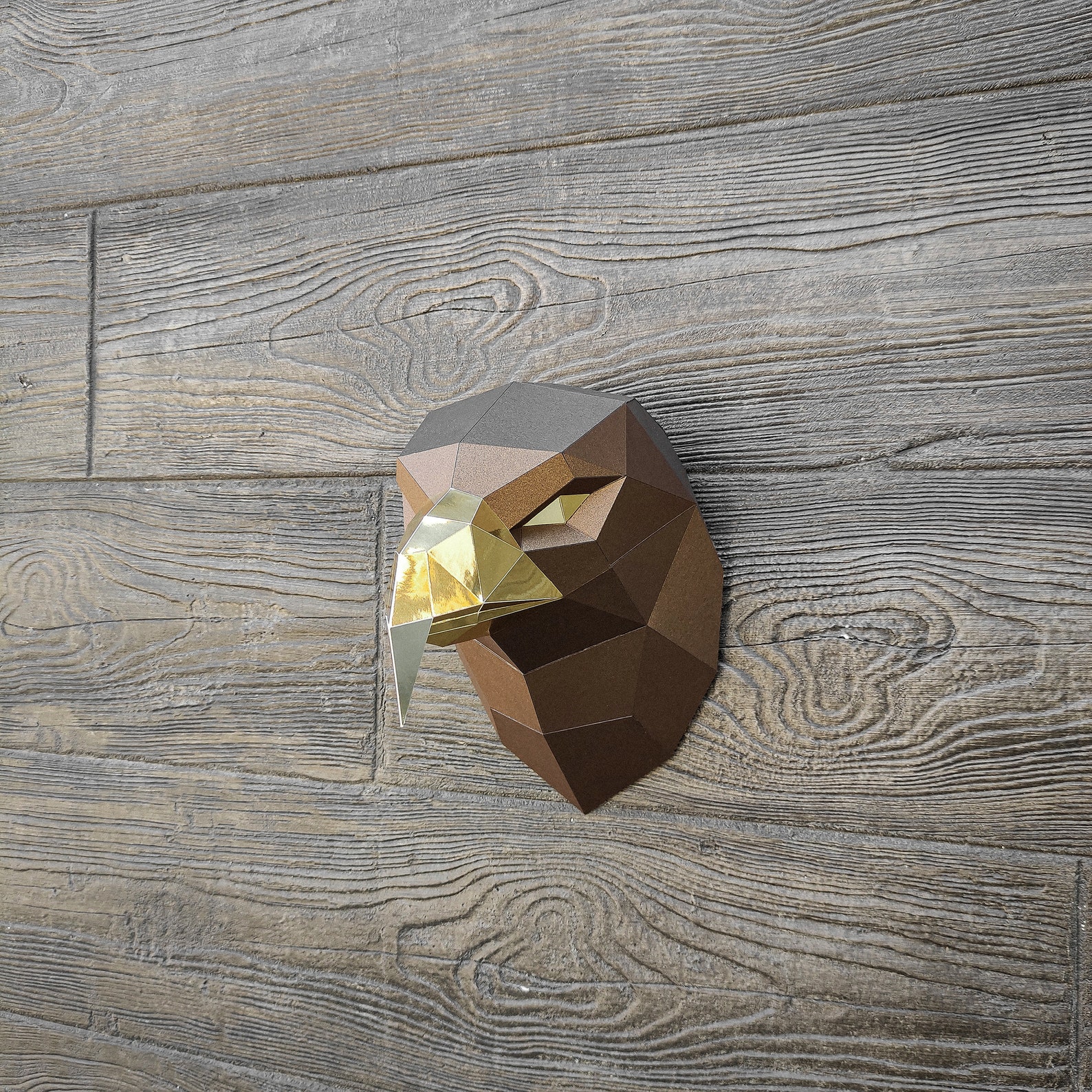 Papercraft EAGLE Animal 3D Low Poly Paper Sculpture DIY Gift | Etsy