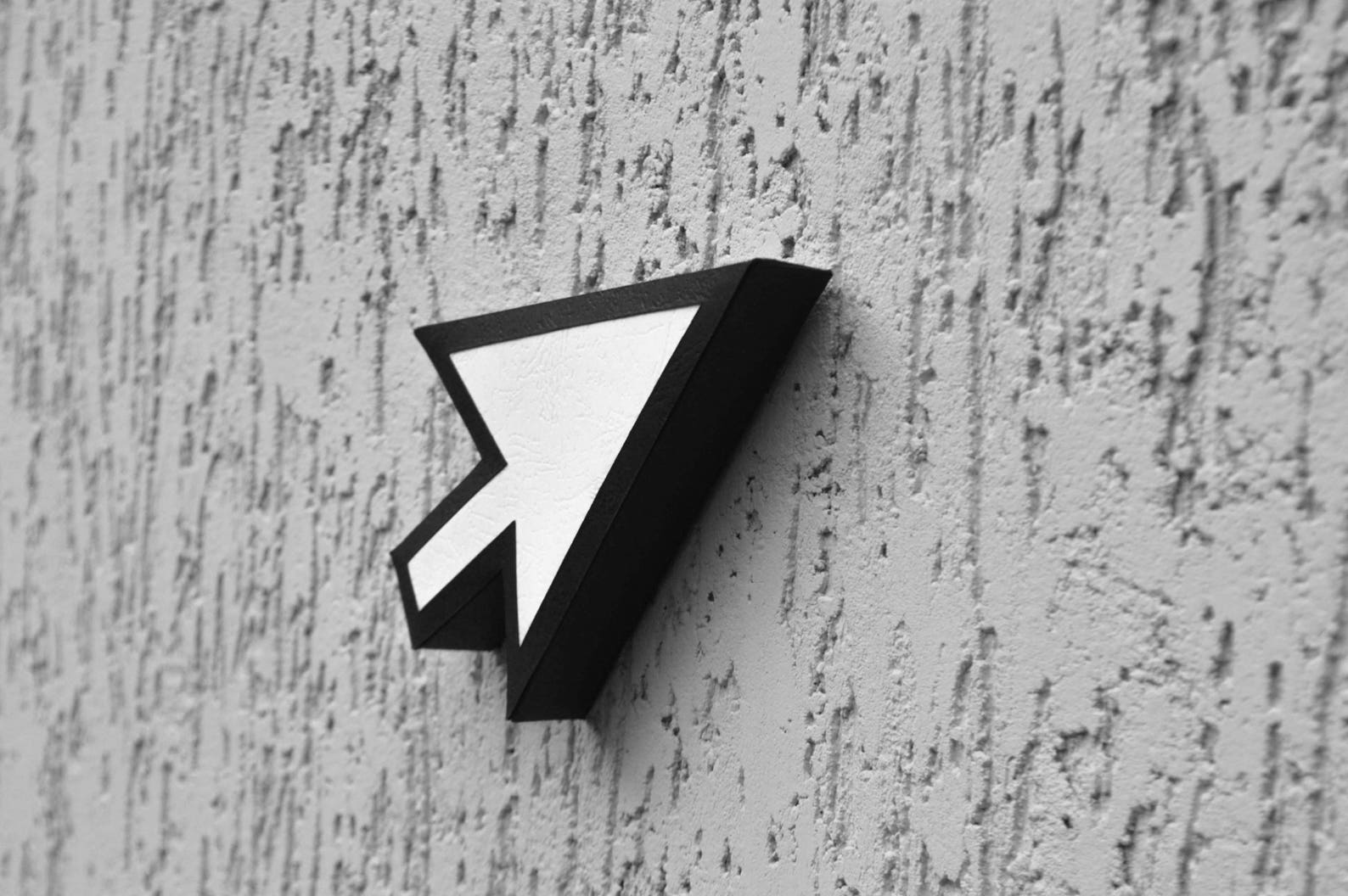 Papercraft Cursor Computer 3D Low Poly Paper Sculpture DIY Gift Wall ...