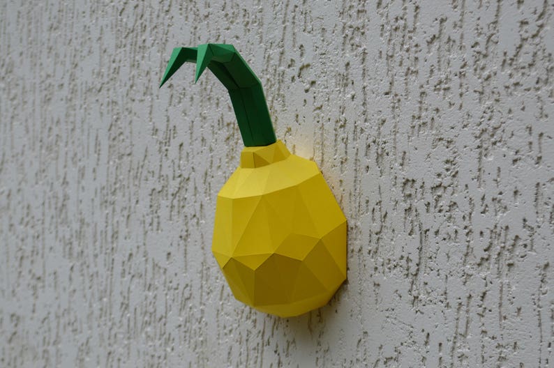 Papercraft Onion Vegatable 3D Low Poly Paper Sculpture DIY | Etsy