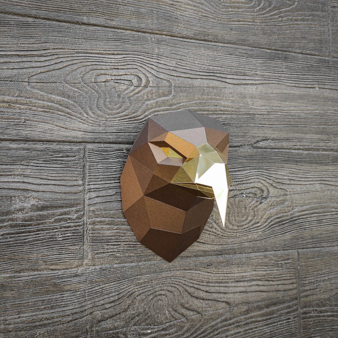 Papercraft EAGLE Animal 3D Low Poly Paper Sculpture DIY Gift | Etsy