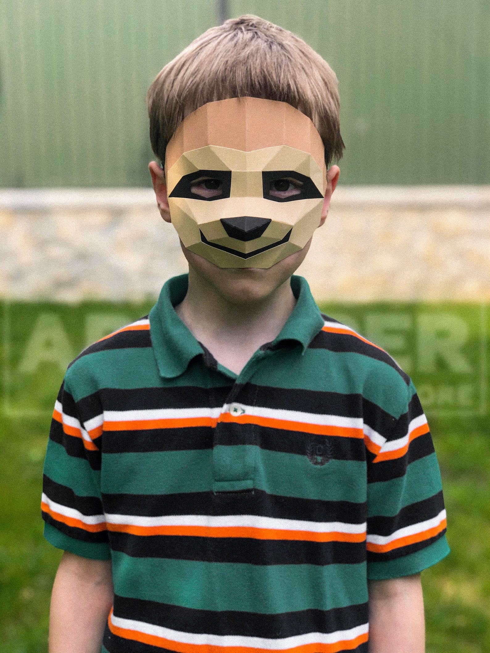 Papercraft SLOTH Mask Animal 3D Low Poly Paper Mask DIY - Etsy