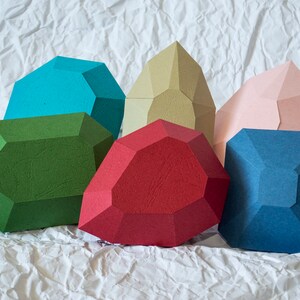 Papercraft Box Jewels Box 3D Low Poly Paper Sculpture DIY Gift Wall ...