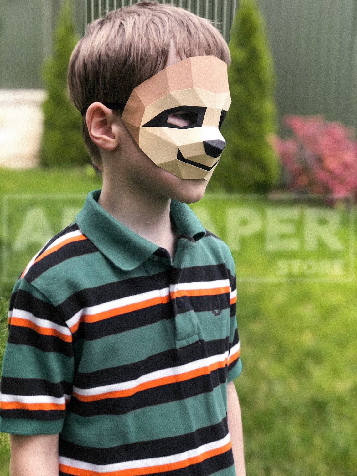 Papercraft SLOTH Mask Animal 3D Low Poly Paper Mask DIY | Etsy