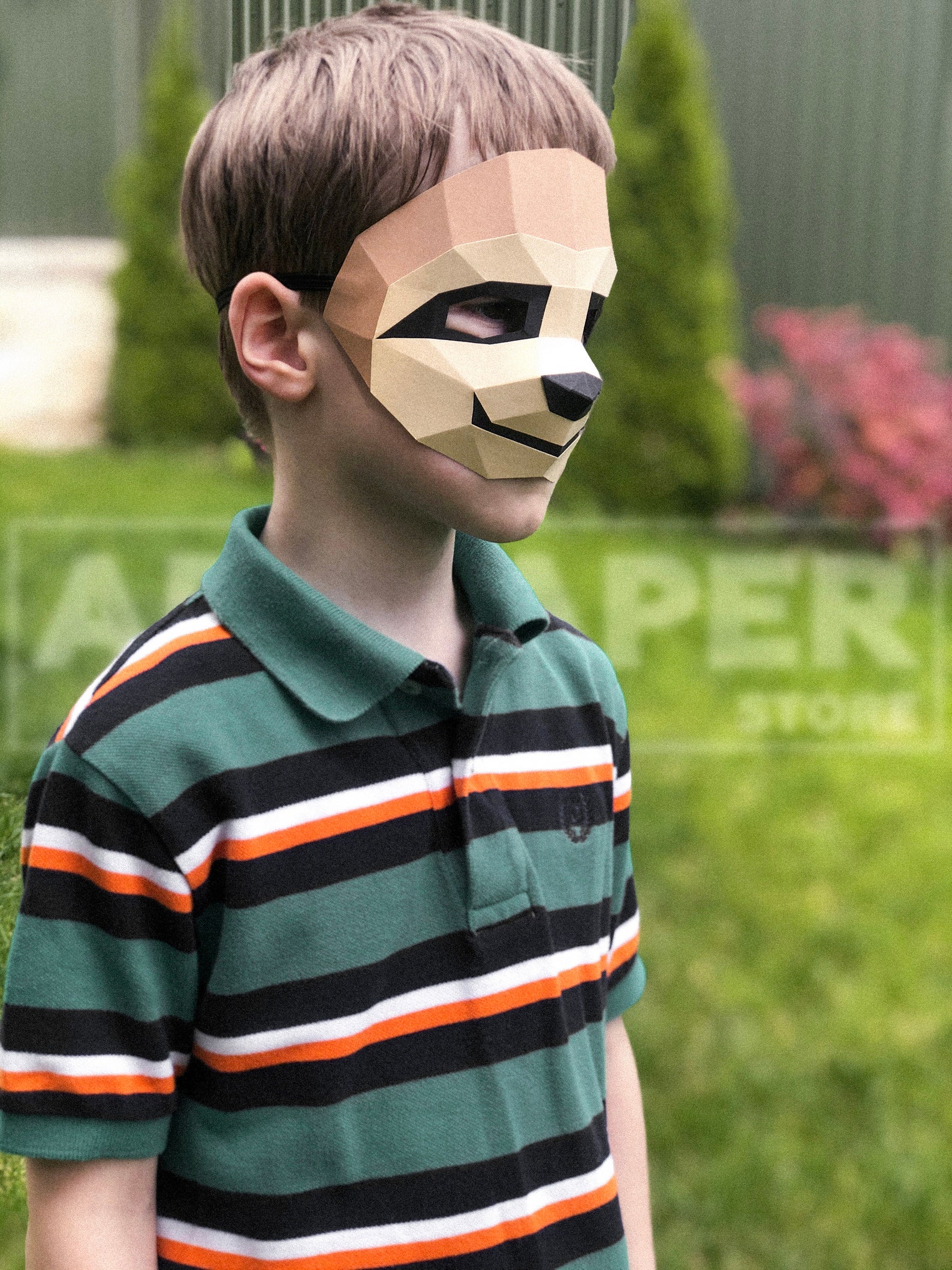 Papercraft SLOTH Mask Animal 3D Low Poly Paper Mask DIY - Etsy