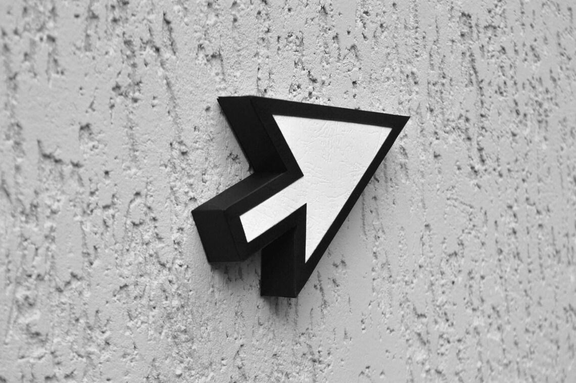 Papercraft Cursor Computer 3D Low Poly Paper Sculpture DIY - Etsy Canada