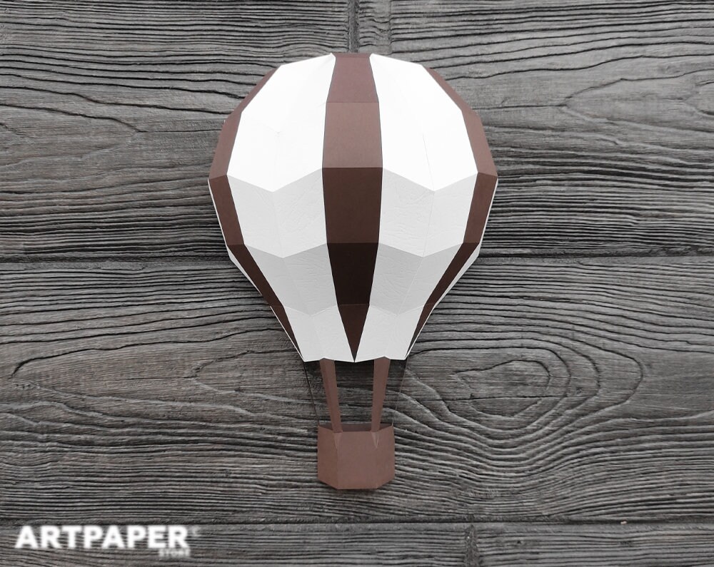 Papercraft Air Balloon Hot Air Balloon Papercraft Papercraft - Etsy ...