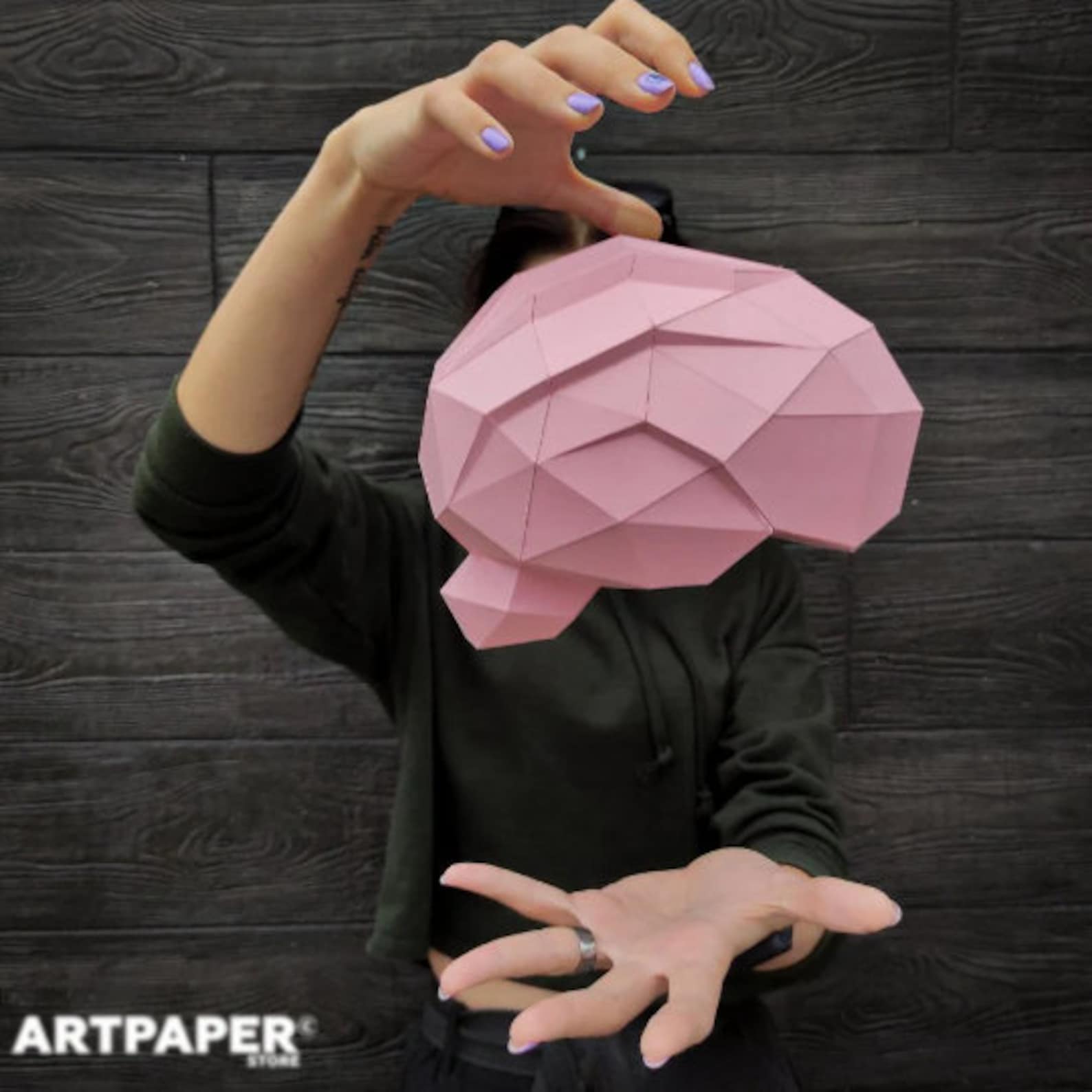 Papercraft Human Organs Brain Heart Tooth Lungs 3D Low Poly - Etsy