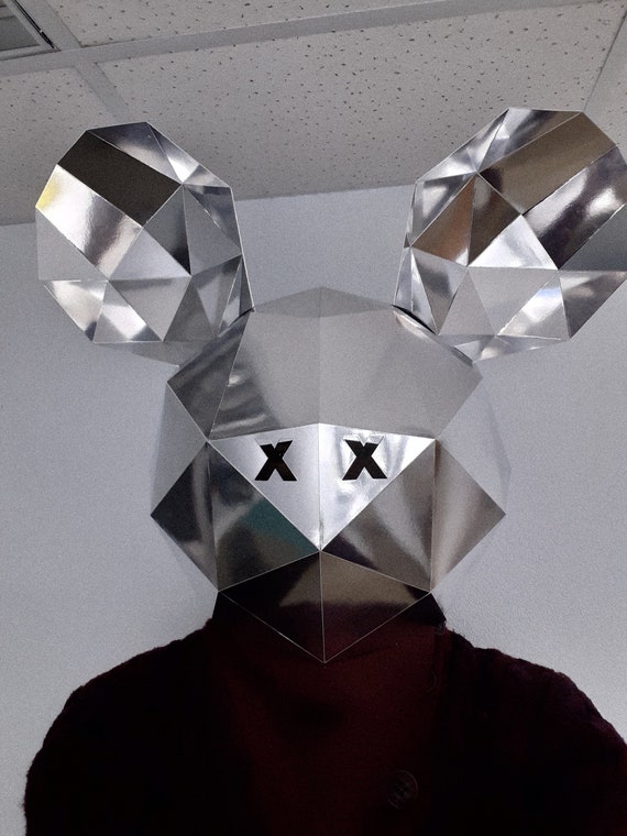 Papercraft Mask Micky Animal 3D Low Poly Paper Sculpture DIY | Etsy