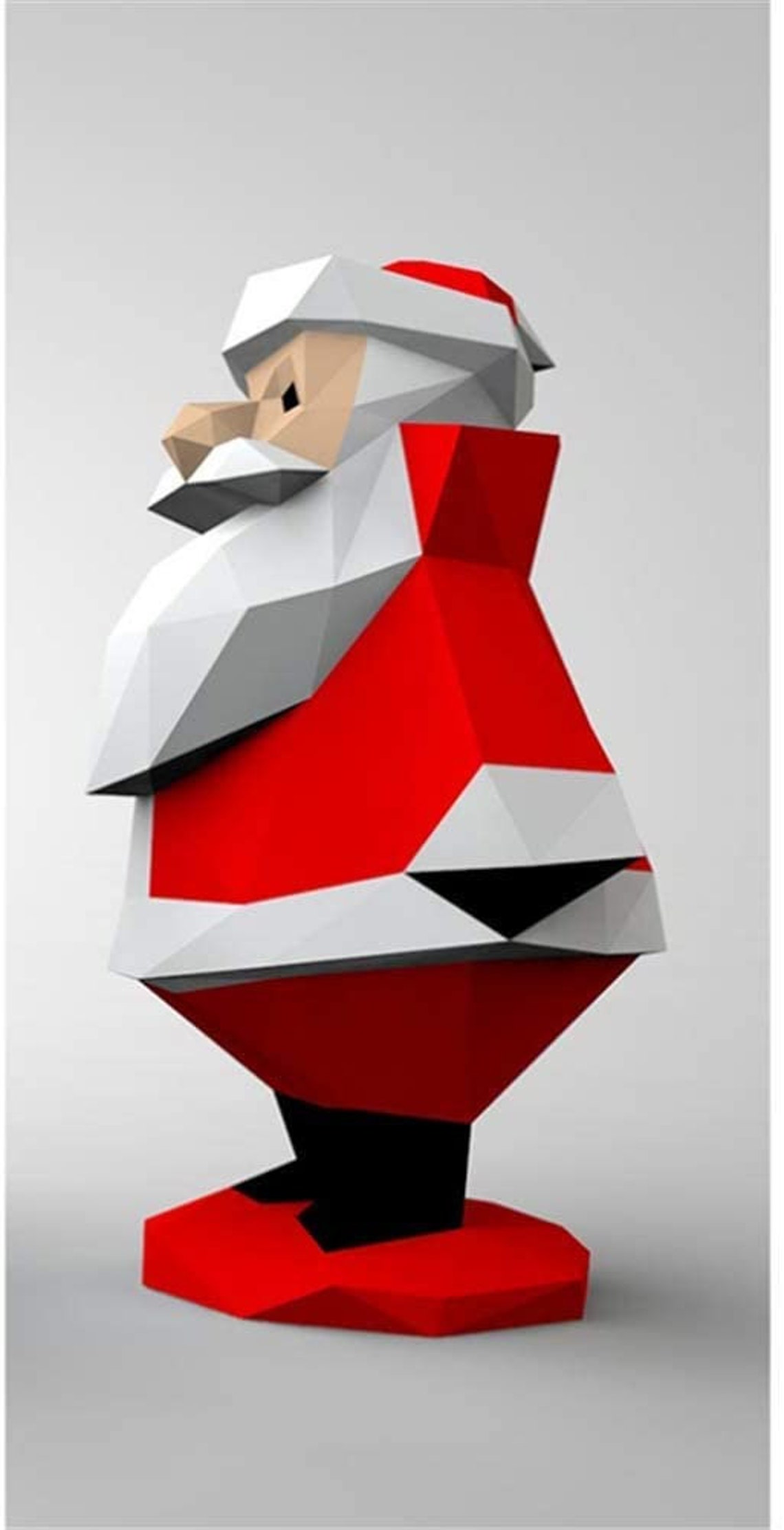 Papercraft SVG DXF Santa Claus V2 Toy 3D Low Poly Paper - Etsy