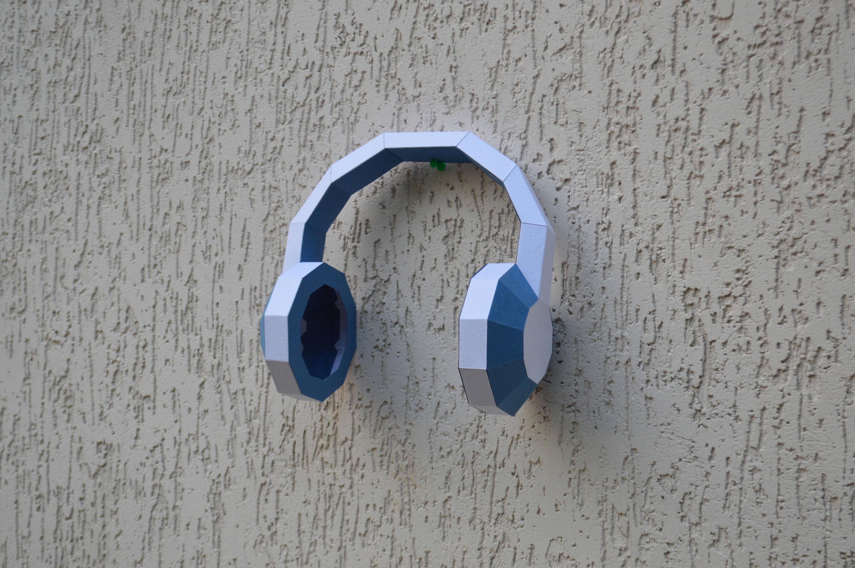 Papercraft Headphones Gadget 3D Low Poly Paper Sculpture DIY - Etsy