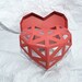 3D Paper Heart Box: Low Poly DIY Sculpture (PDF Pattern) - Etsy