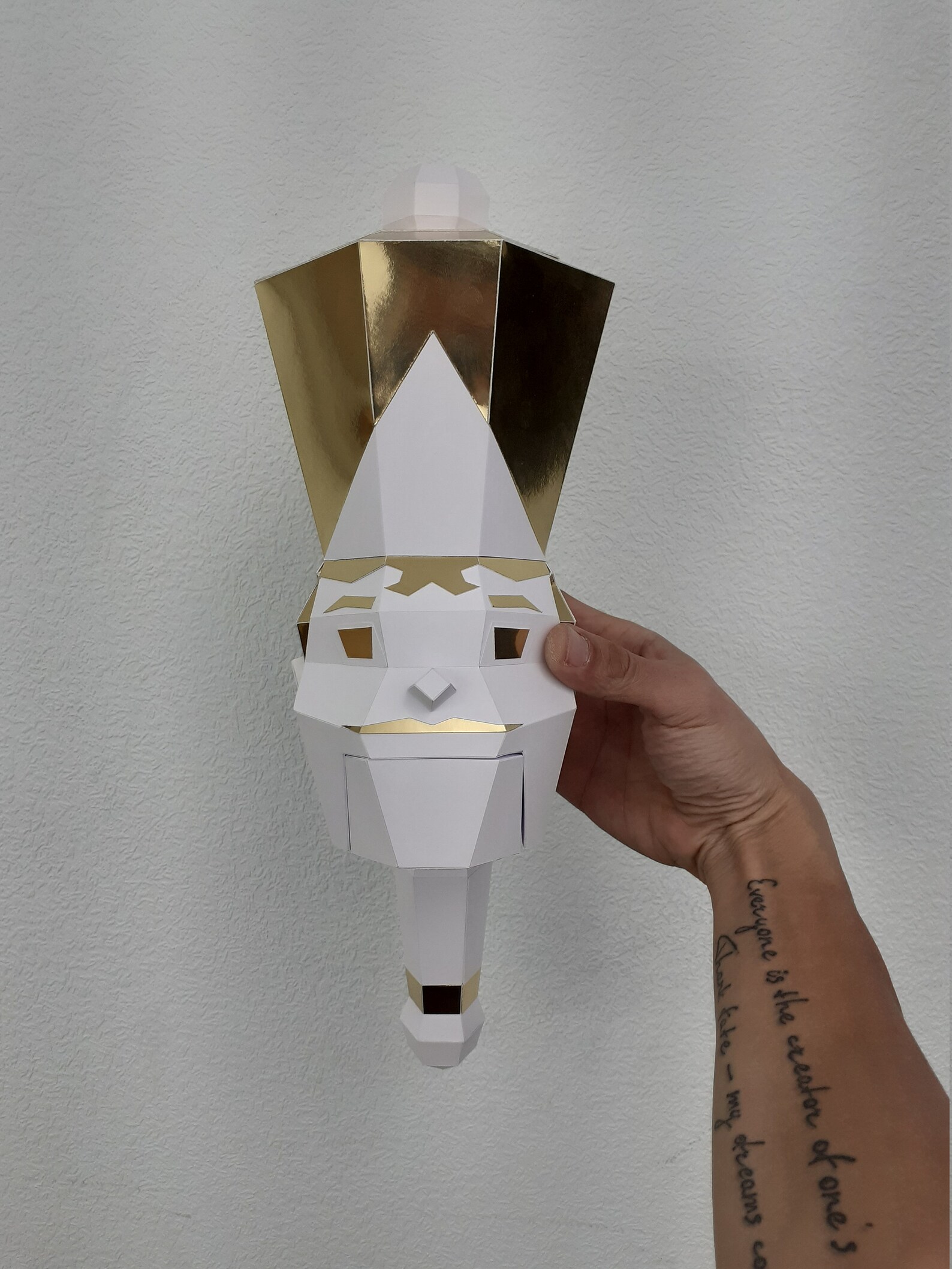 Papercraft Nutcracker Toy 3D Low Poly Paper Sculpture DIY Gift - Etsy