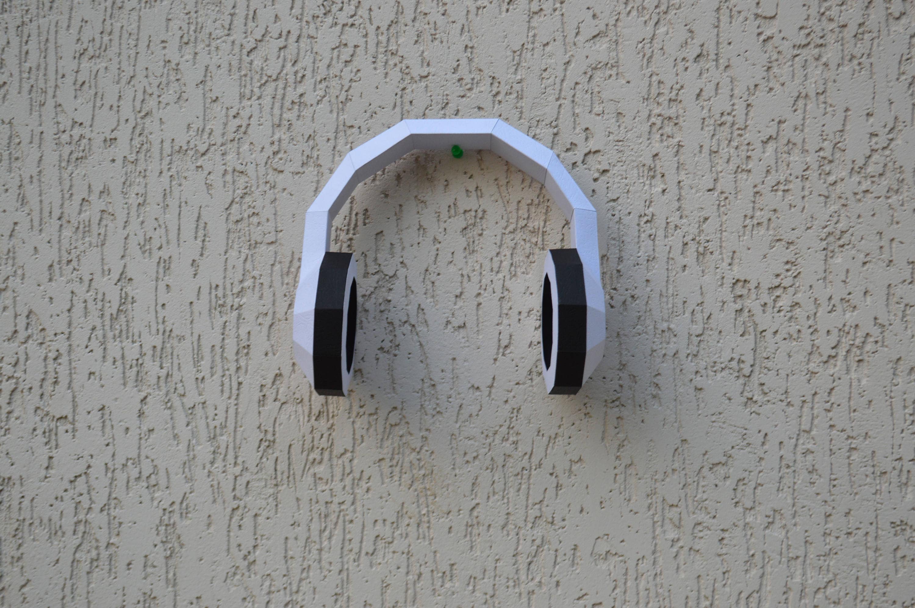 Papercraft Headphones Gadget 3D Low Poly Paper Sculpture DIY - Etsy