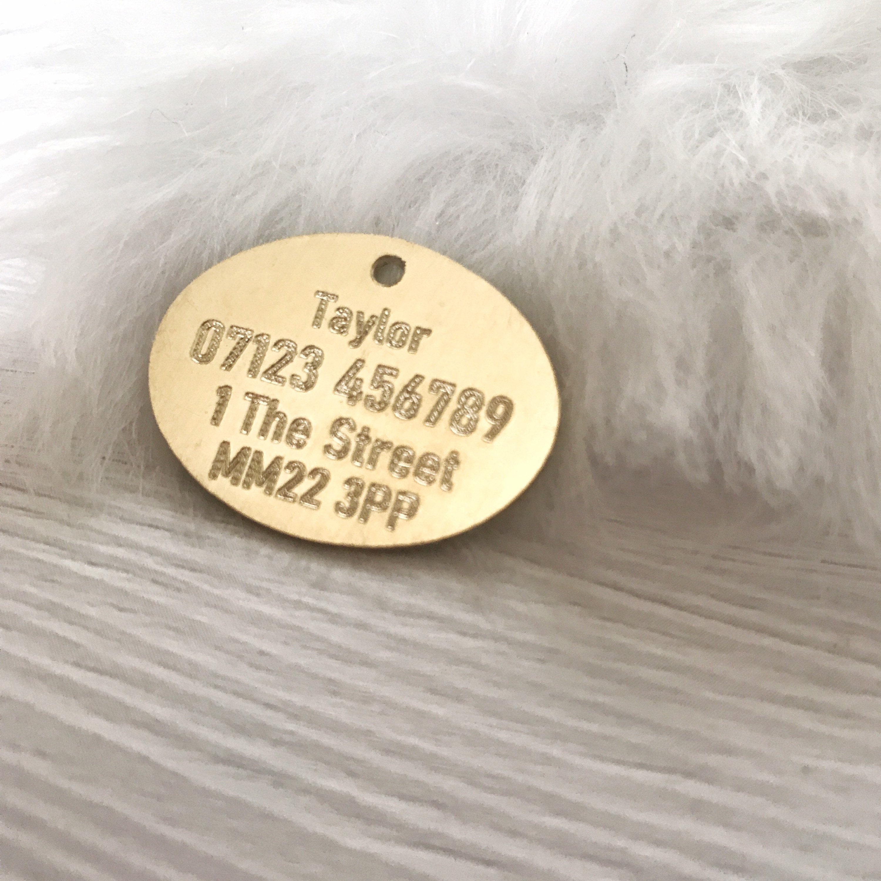 Handmade Double Sided Dog ID Tag Microchipped Dog Name Tag - Etsy