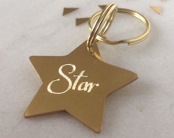 Deeply Engraved Solid Brass Dog Tag 39mm Round - Etsy