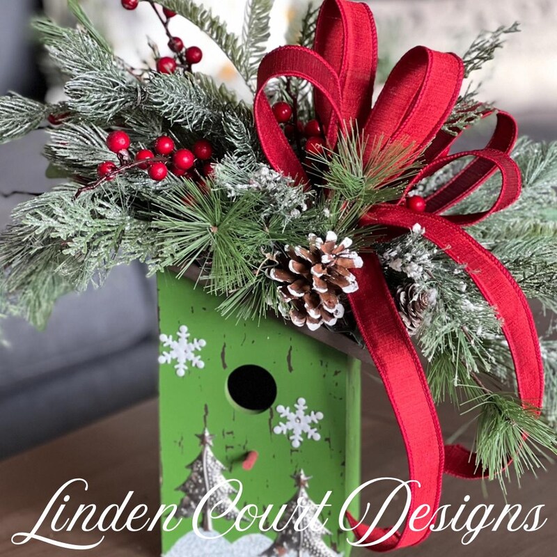 Christmas Birdhouse - Etsy