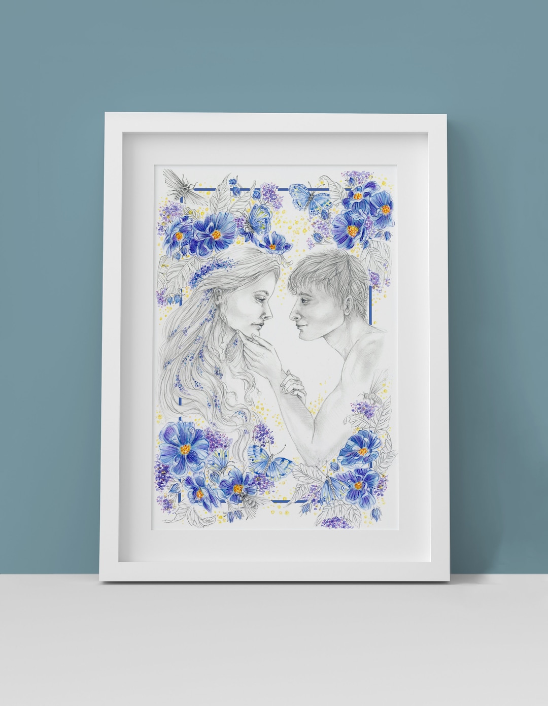 A Midsummer Night's Dream, Hermia & Lysander- A4 Print, Shakespeare ...