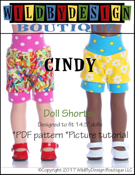 14.5 Inch Doll Shorts Sewing Pattern PDF Pattern Bubble Shorts | Etsy