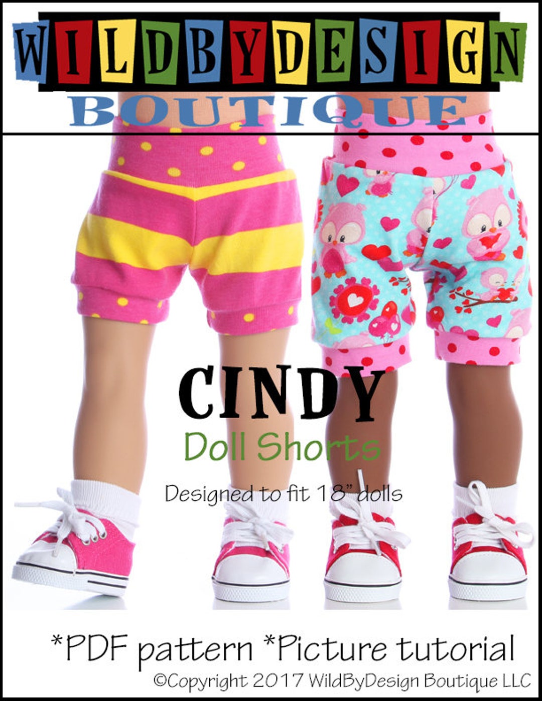 18 Inch Doll Shorts Sewing Pattern 15 Inch Pattern PDF Pattern Bubble ...