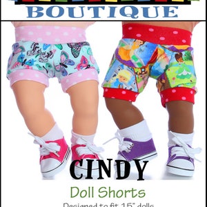 18 Inch Doll Shorts Sewing Pattern 15 Inch Pattern PDF Pattern Bubble ...
