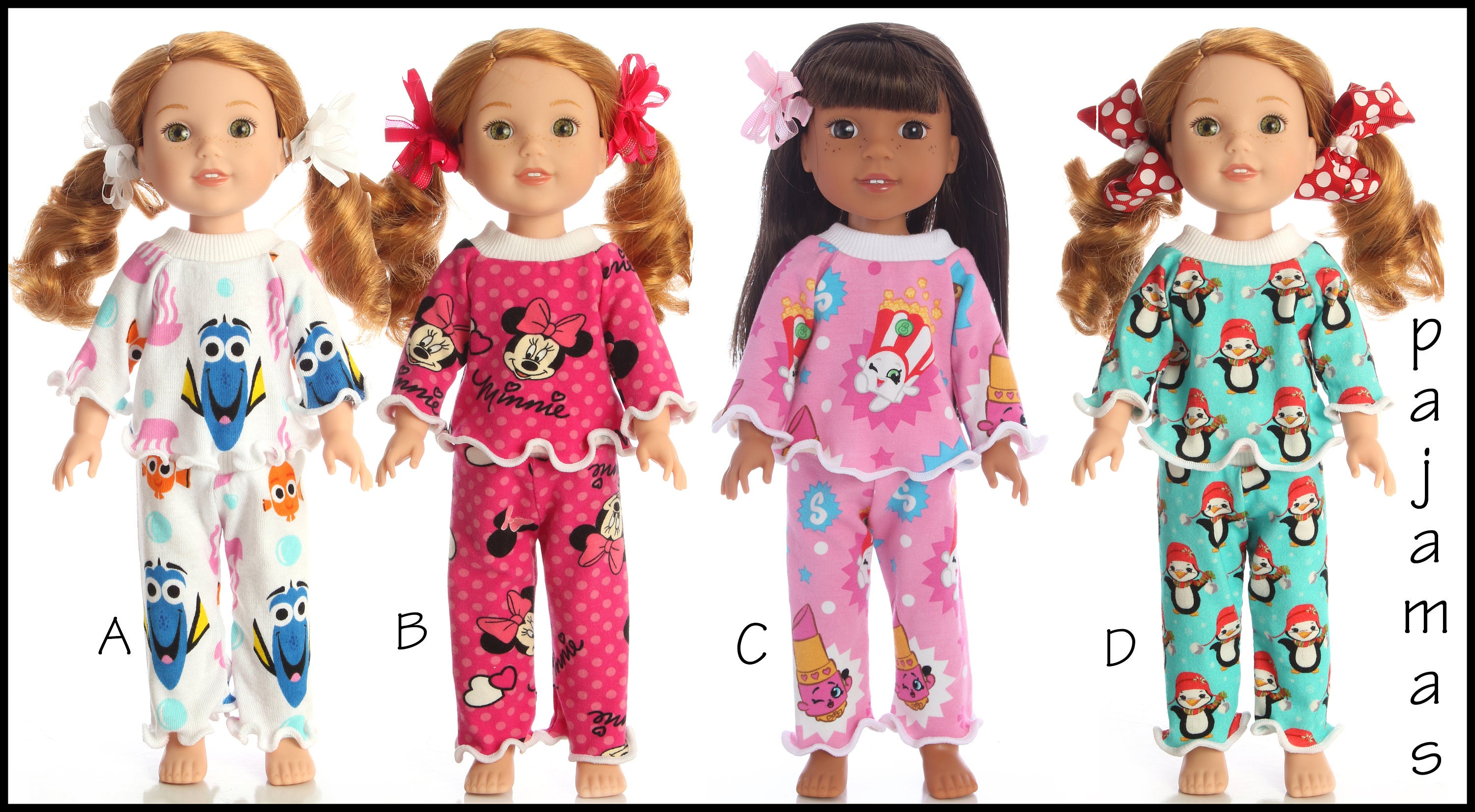 14.5 Inch Doll Pajama Sewing Pattern PDF Pattern Wildbydesign EASY ...