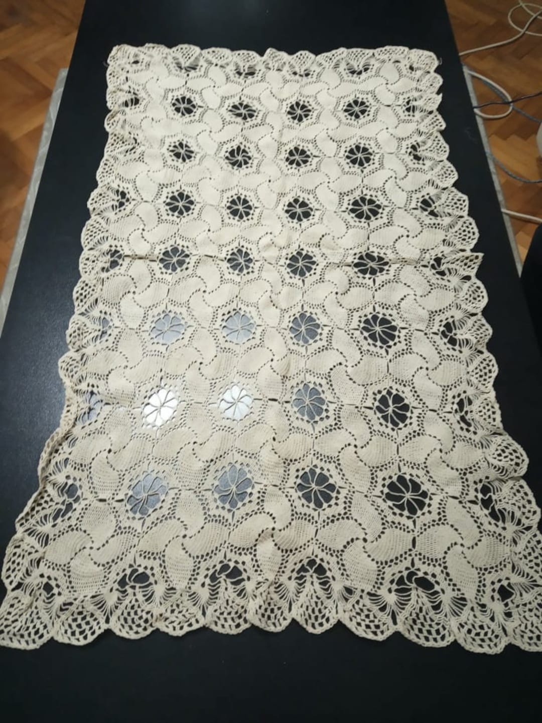 Handmade Doyle/crochet Table Cloth - Etsy