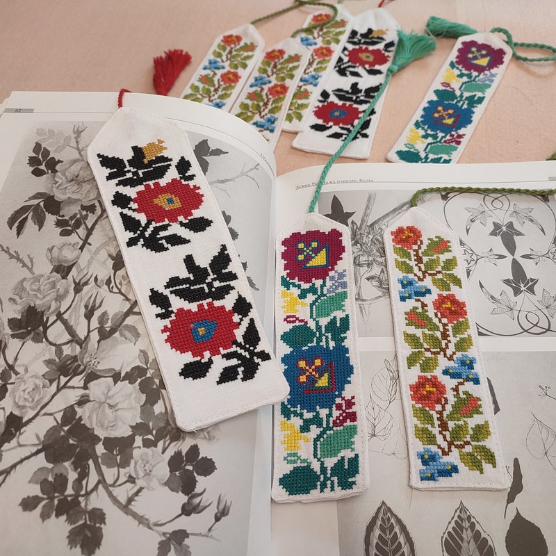Embroidery Bookmark - Etsy