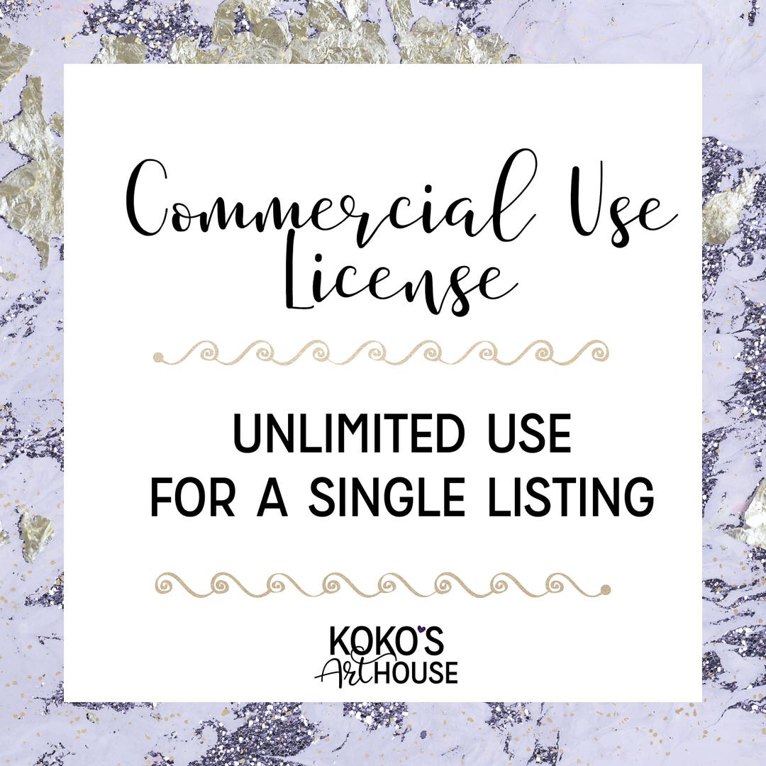 Extended Commercial License for Commercial Use of Patterns & Clip Art ...