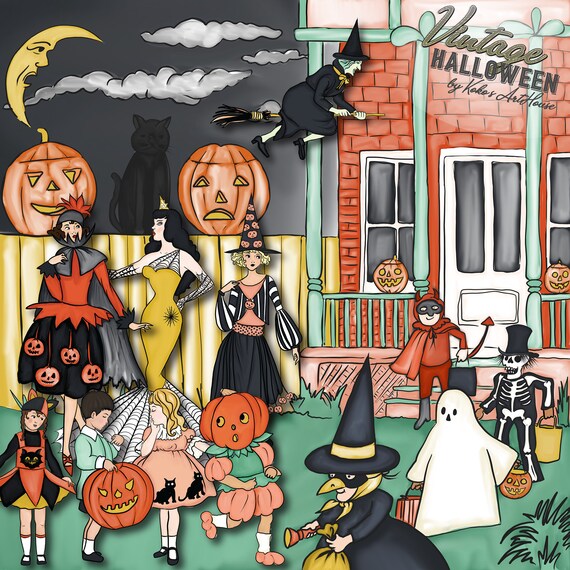 Vintage Halloween Clip Art Images Vintage Halloween Clipart