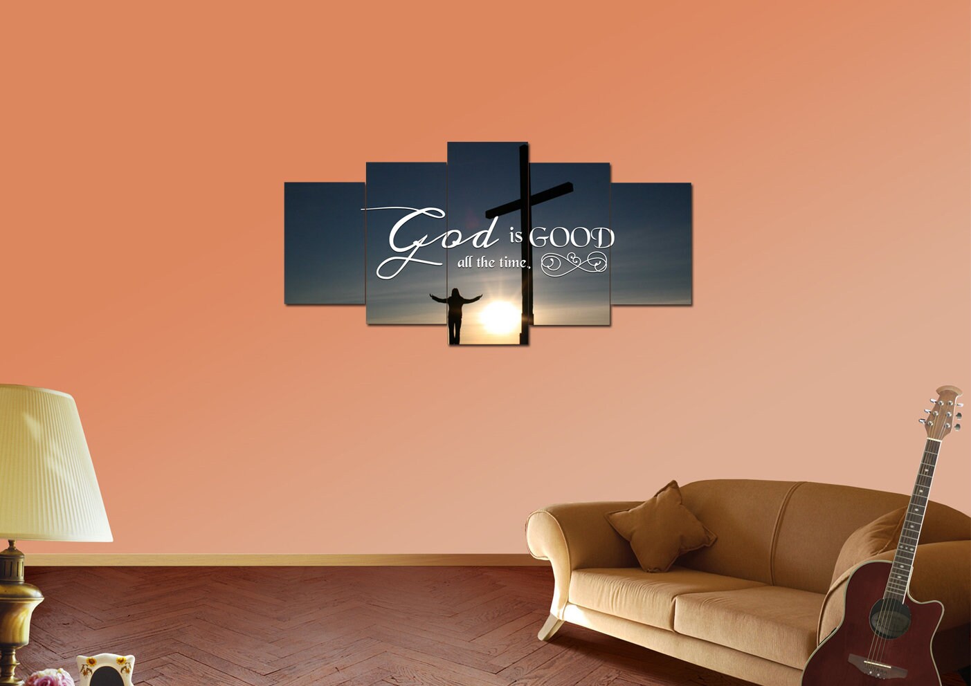 God is Good All the Time Bible Christian Quotes Wall Art Canvas - Etsy