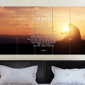 Deep Prayer #7 the Lords Prayer Wall Art | Hanging | Framed | Wall ...